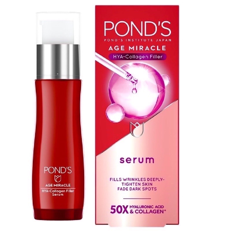 Ponds Age Miracle HYA-Collagen filler Serum 30 ml | Shopee Thailand
