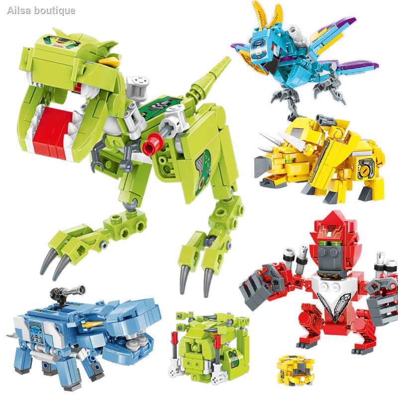 Super ชุดตัวแปรบล็อกตัวต่อไดโนเสาร์การเปลี่ยนรูป Rubik s Cube ...