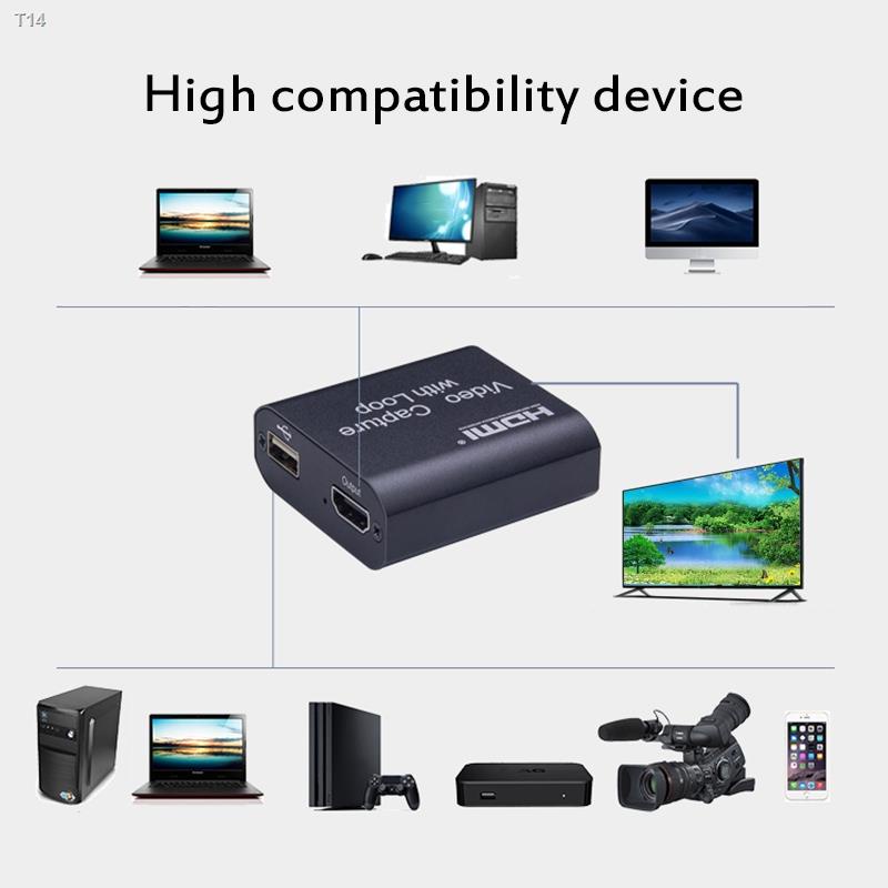 HDMI Video Capture Video Card Capture with USB Loop 2.0 Cards Recorder ...