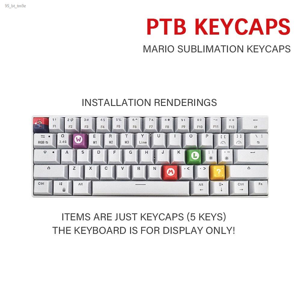 Mario Pac Man Hot Sublimation Five sided PBT Color Personalized ...