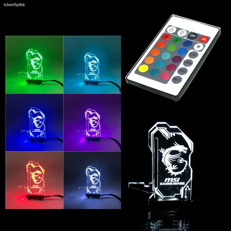 RGB Illuminated Graphics Card Bracket / Chassis Belief Lamp Vertical ...