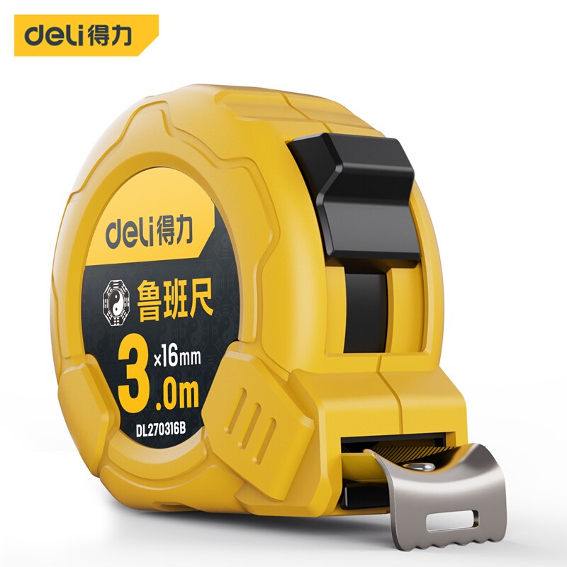 ที่มีประสิทธิภาพ（deli）5mเทปวัด Luban ไม้บรรทัดฮวงจุ้ยไม้บรรทัดกล้องส่องทางไกลไม้บรรทัดวัด ...