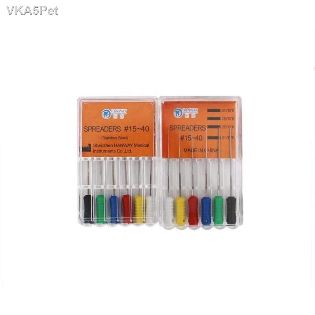 Dental tools stainless steel file 25mm Spreaders-Files 6 pcs / box ...