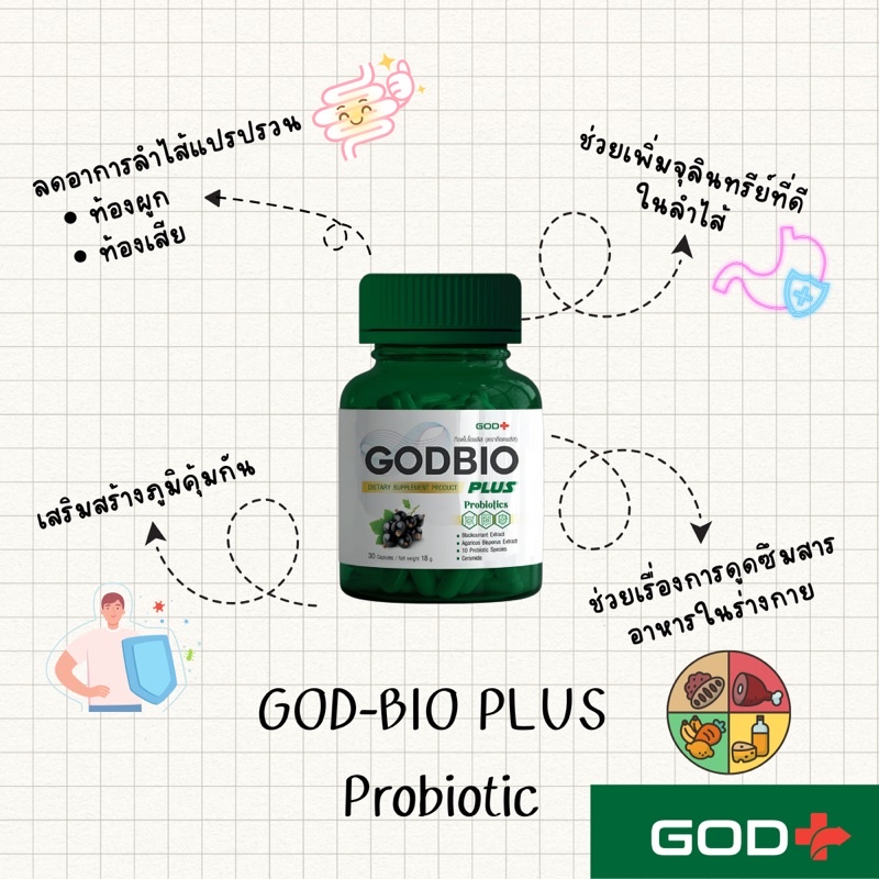 God-Bio Plus Probiotics | Shopee Thailand
