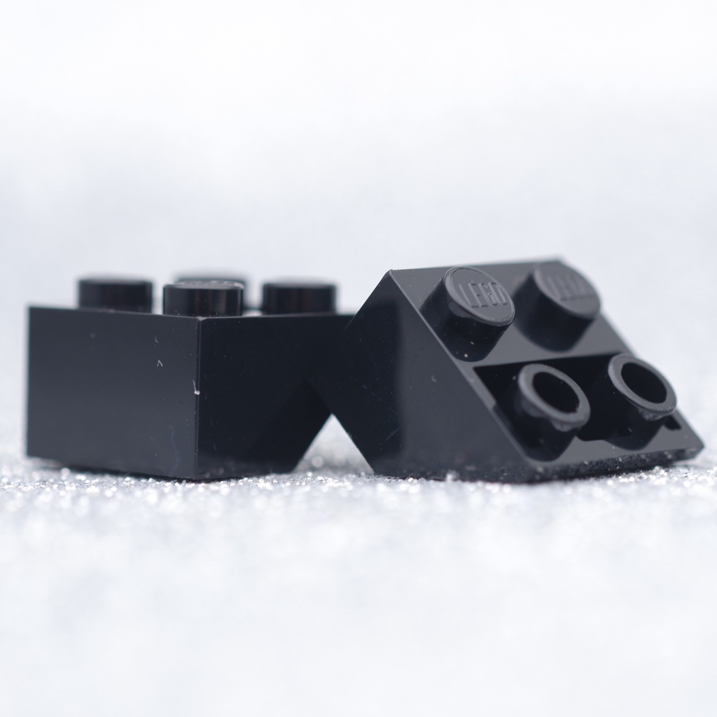 LEGO Black Brick Inverted 2 x 2 ( ชุดละ 2 ชิ้น ) - LEGO เลโก้ มินิฟิกเก ...