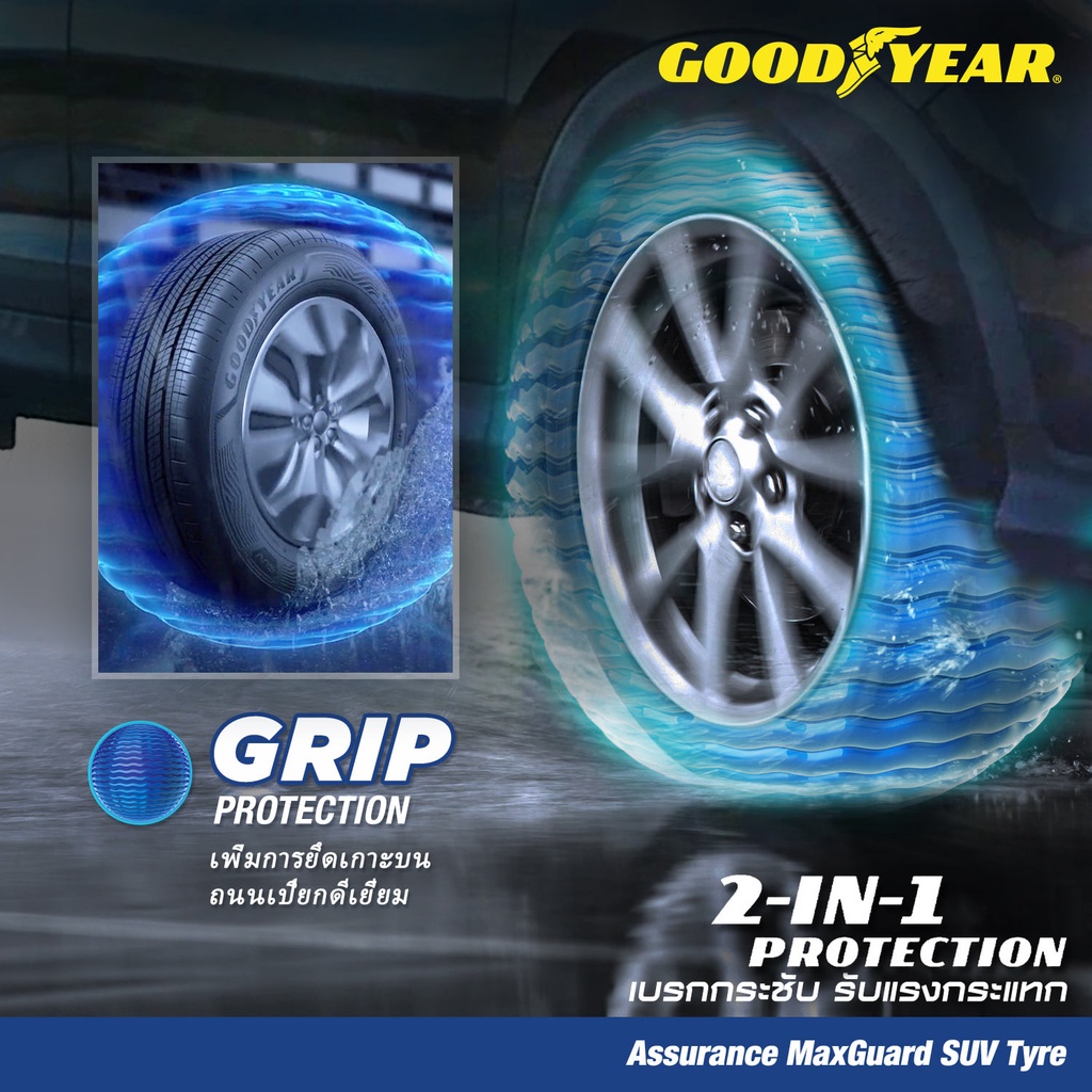 ถูกที่สุด ปีใหม่ GOODYEAR ยางขอบ16-20 Assurance Maxguard SUV ยางSUV ยาง HR-V แถมจุ๊บลม ส่งฟรี ...