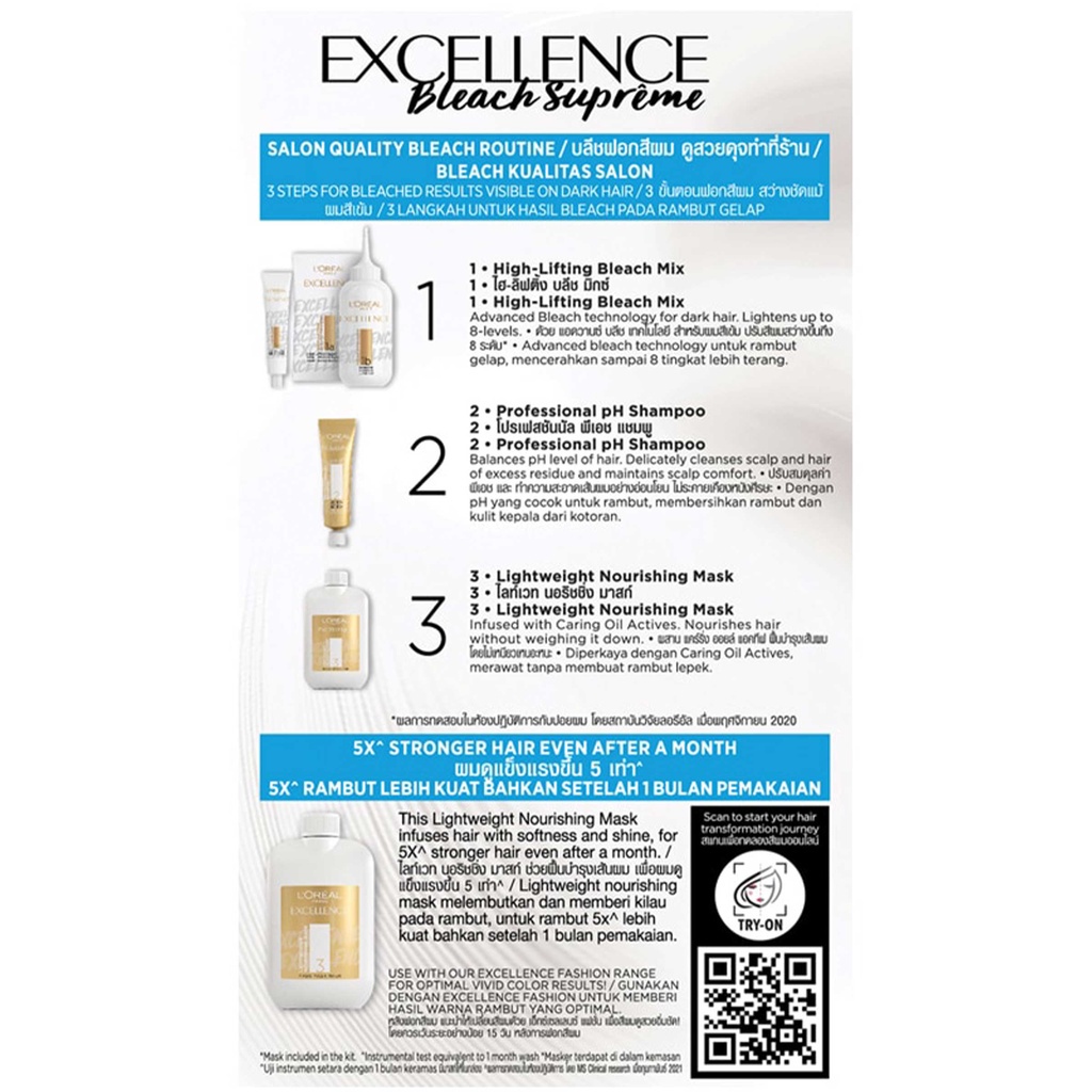 L'OREAL - EXCELLENCE BLEACH SUPREME/245G (245g.) บลีชฟอกสีผม | Shopee ...