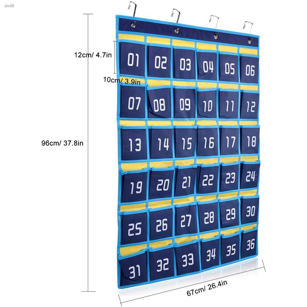 Numbered Pocket Chart Cell Phone Hanging Organizer, Hanging Storage Bag ...