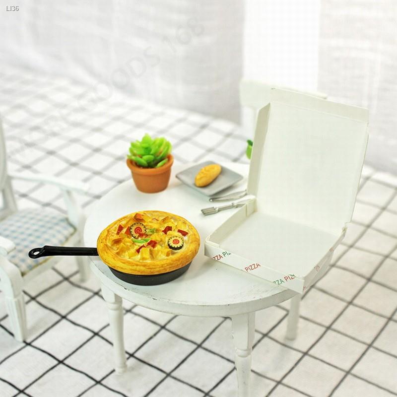 ∏Mini Pizza With Box 1:12 Dollhouse Room Miniature Decor Toy Shooting ...