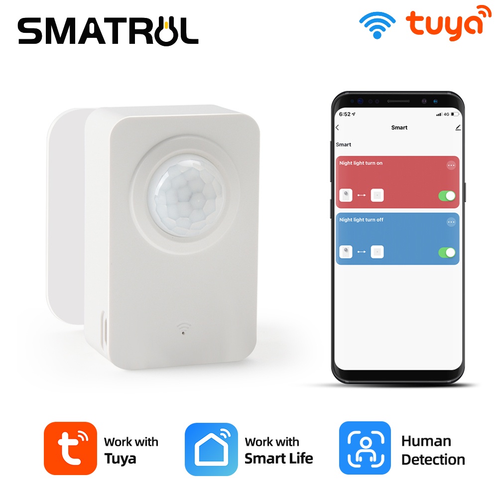 Smatrul สมาร์ท Tuya Wifi Pir Motion Sensor ตรวจจับการเคลื่อนไหว ... Smatrul สมาร์ท Tuya Wifi Pir Motion Sensor ตรวจจับการเคลื่อนไหว ...