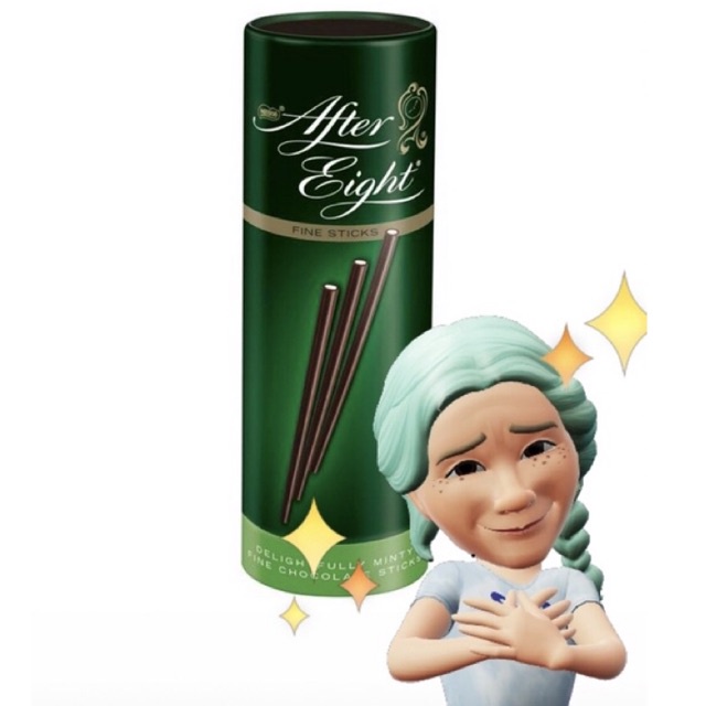 AFTER EIGHT Sticks Rich Dark Chocolate & Mint Straws 110g. | Shopee ...