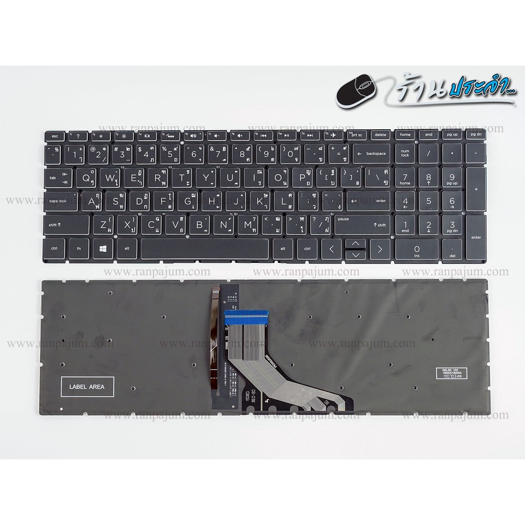 KEYBOARD HP 15-DA 15-DB 15-CX 15-CS 15-DK 15-DF SERIES TH-EN (KEYBOARD ...