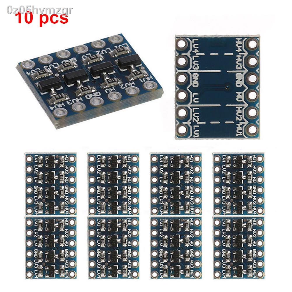 10X 3.3V-5V 4 Channel Logic Level Converter Ttl Bi-Directional Shifter Module | Shopee Thailand