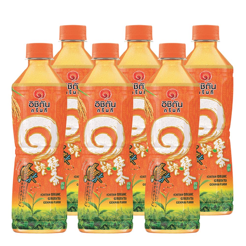 [พร้อมส่ง!!!] อิชิตัน ชาเขียวพร้อมดื่ม รสจมูกข้าวญี่ปุ่น 420 มล. แพ็ค 6 ขวดIchitan Green Tea ...