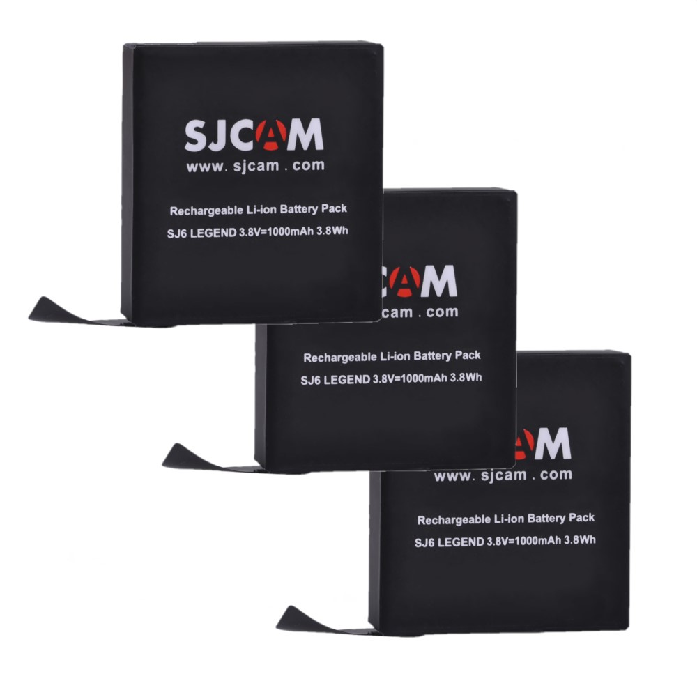 แบตเตอรี่ตำนาน SJ6 1000MAh พร้อมเครื่องชาร์จสำหรับกล้องแอ็คชั่น SJCAM ...