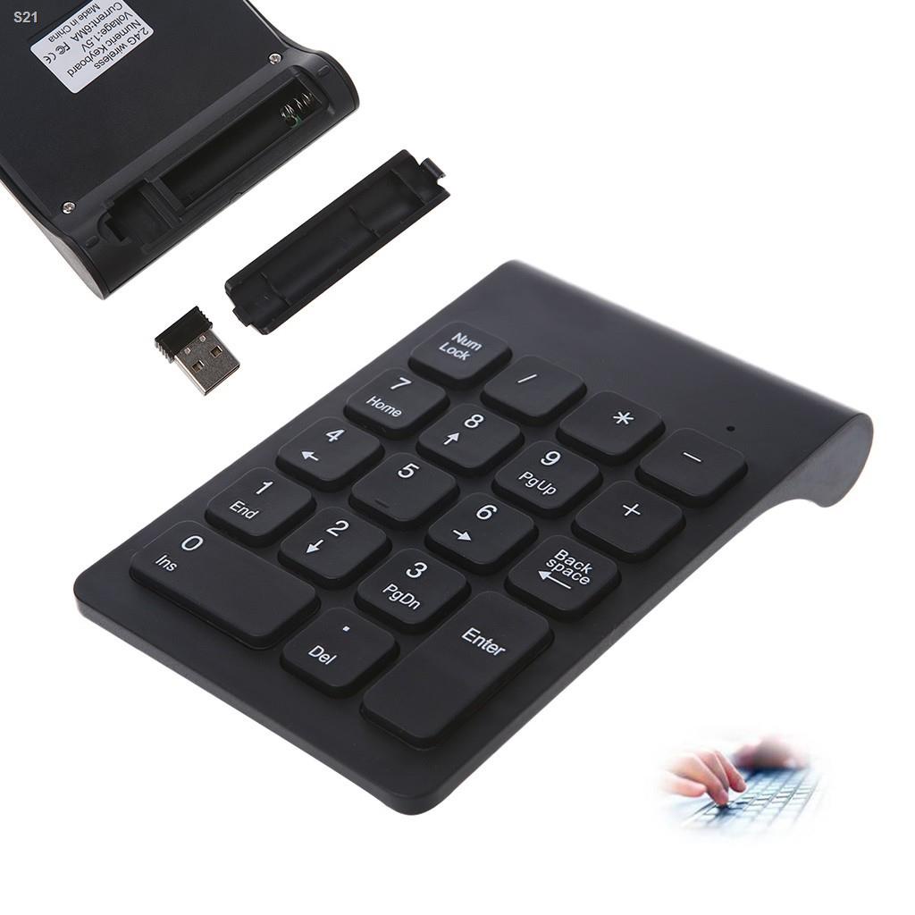 Portable 2.4G Wireless Digital Keyboard USB Number Pad 18 Keys Numeric Keypad | Shopee Thailand