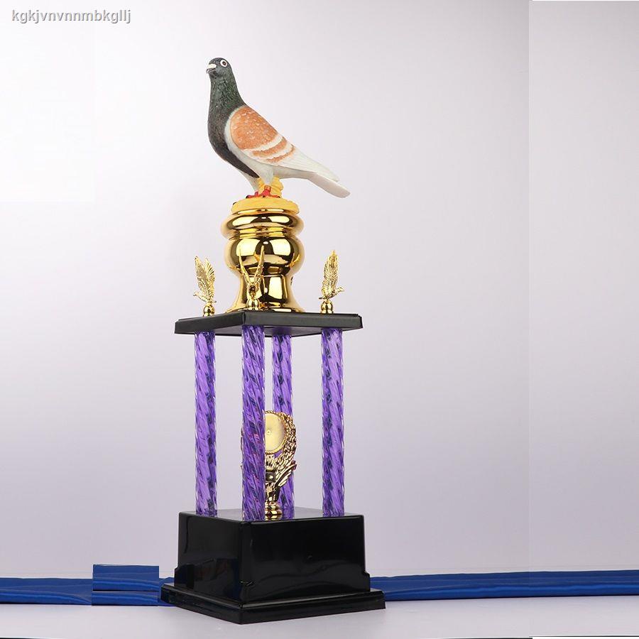 ♟ Pigeon racing trophy ถ้วยรางวัลนกพิราบแบบกำหนดเองขนาดสามรอบ 500 กม. ...