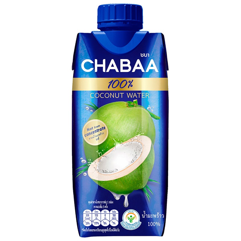 ชบาน้ำมะพร้าว100เปอร์เซ็นต์ 310มล.Chabaa Coconut Water 100percent 310ml ...