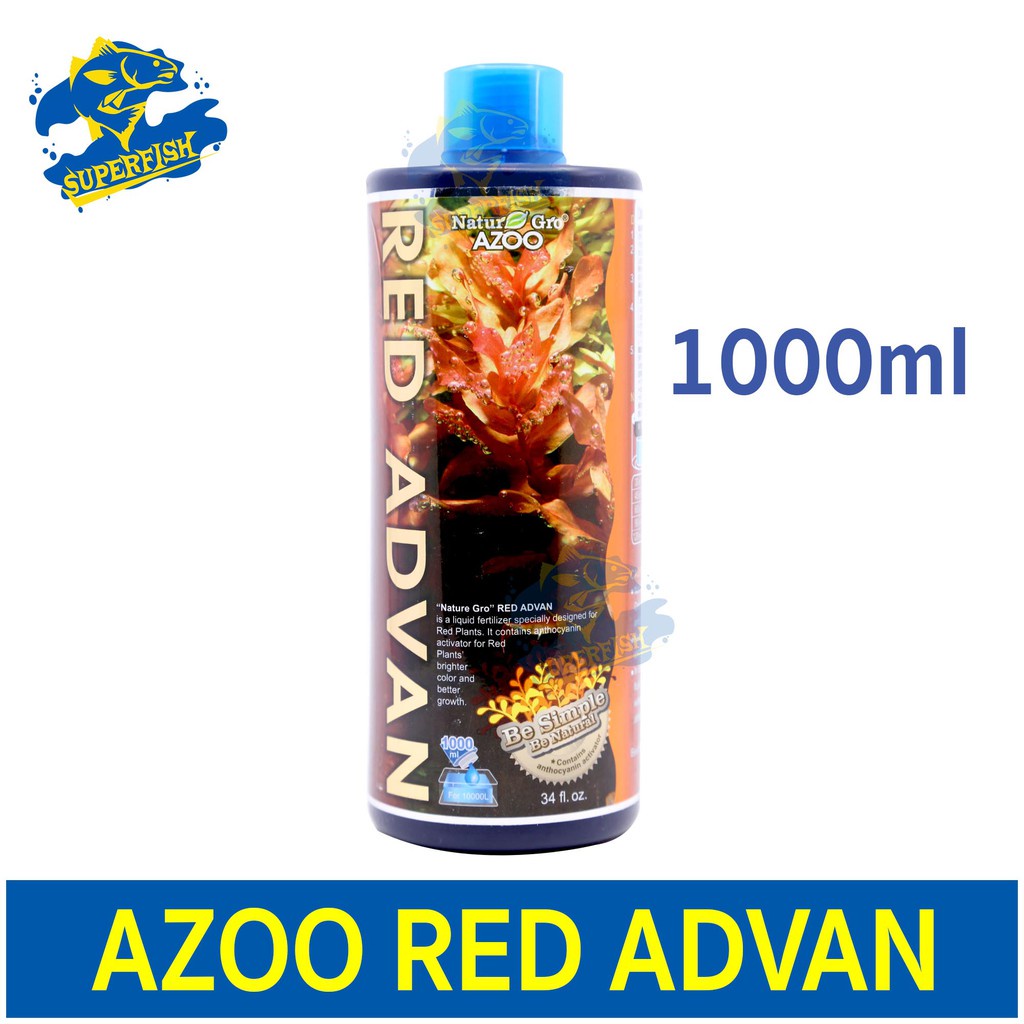 AZOO RED ADVAN 1000ml. สำหรับไม้น้ำสีแดง ในตู้ปลา | Shopee Thailand
