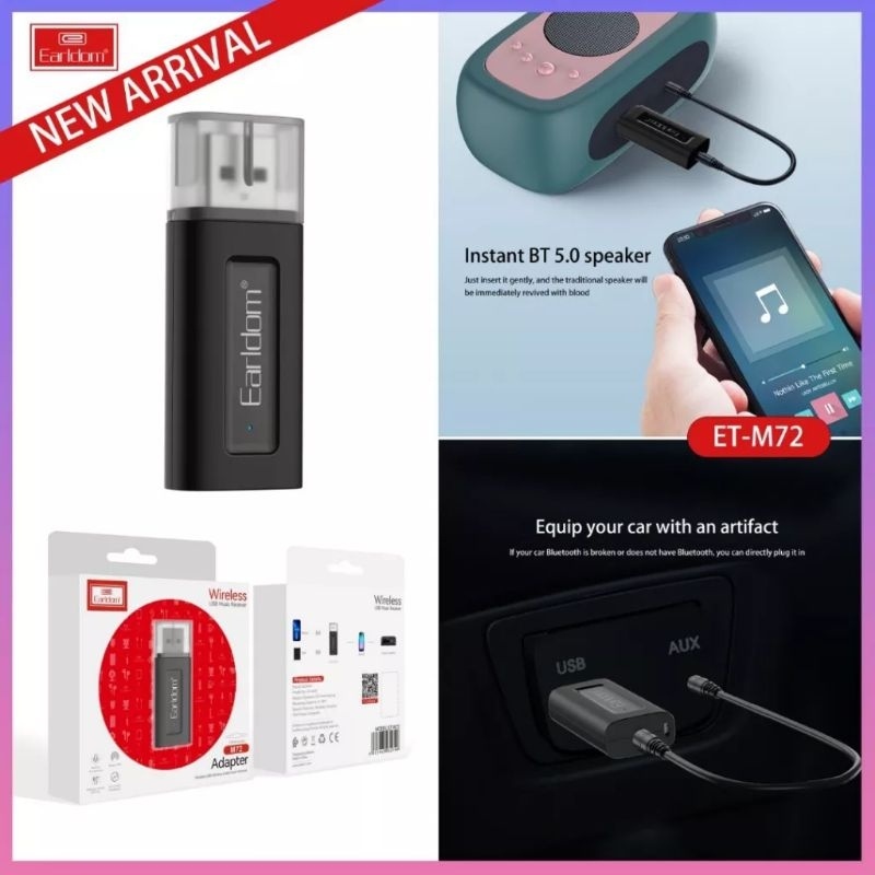 Earldom ET-M72 ตัวรับสัญญาณ USB Bluetooth แท้100% | Shopee Thailand