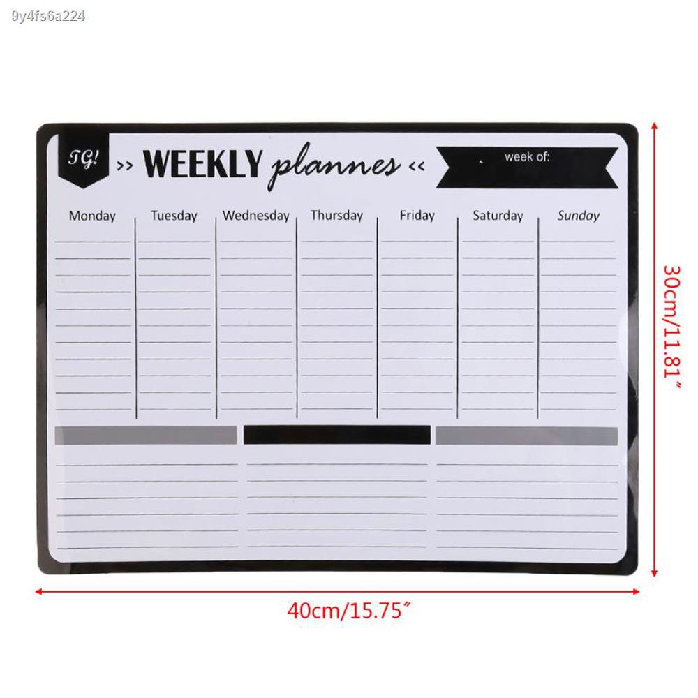 LANFY Flexible Planner Whiteboard Calendar Weekly & Monthly Planner ...