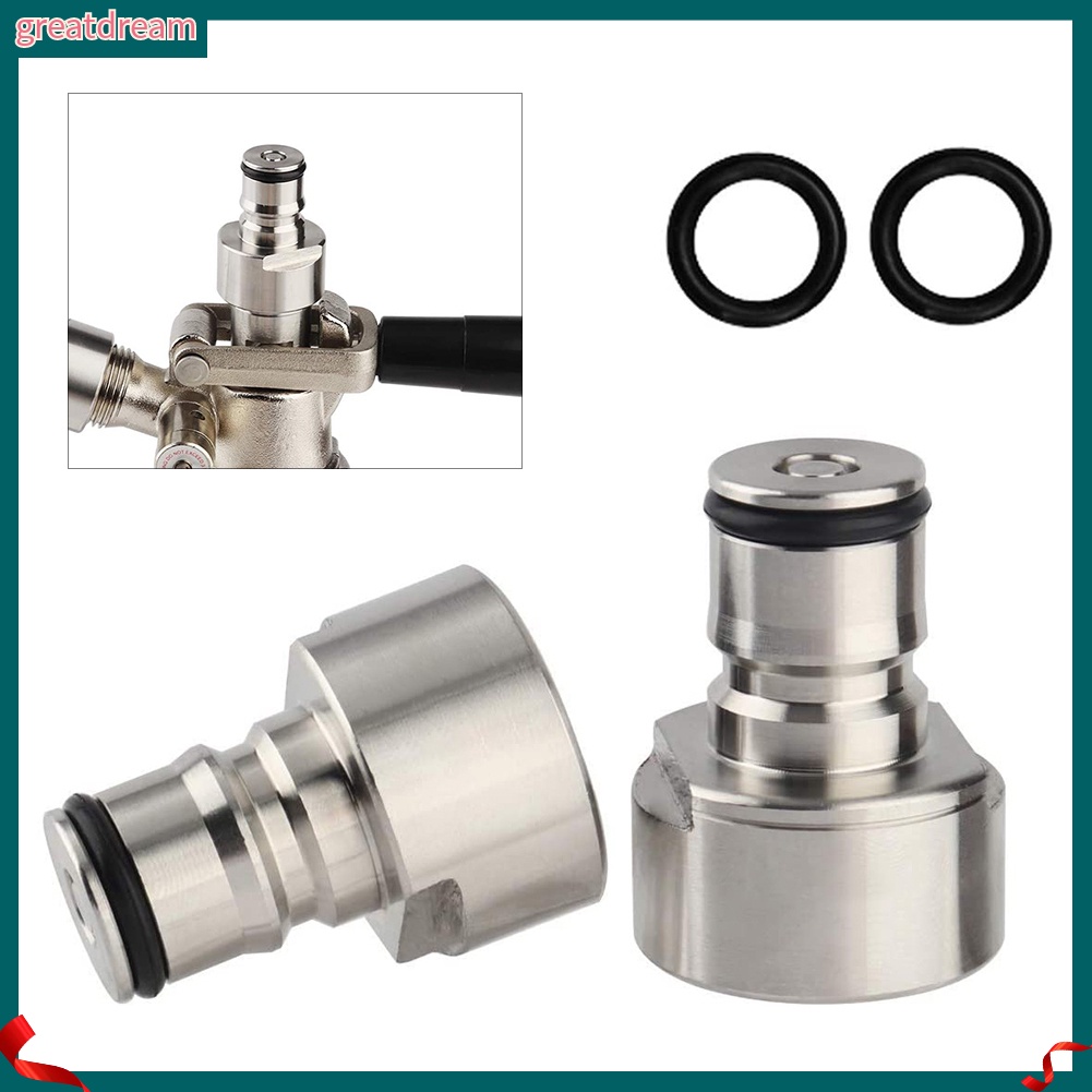 อะแดปเตอร์แปลง 5/8 Npt Thread Ball Lock Keg Coupler สแตนเลส 2 ชิ้น ...
