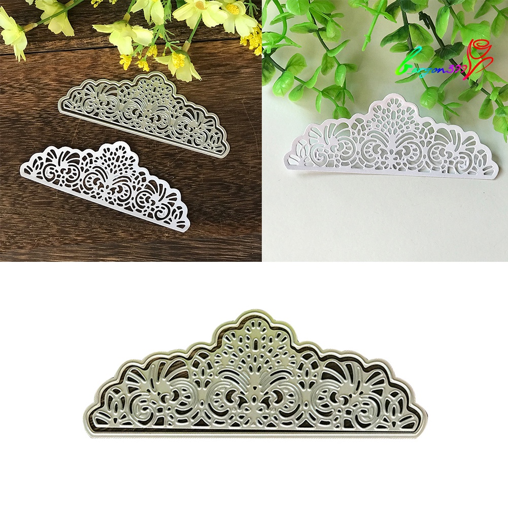 【AG】Scrapbooking Lace Corner Border Cutting Die DIY Photo Album Stencil ...