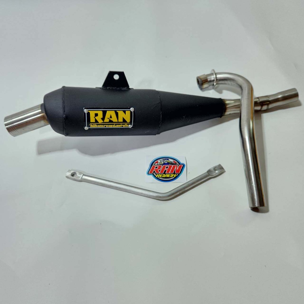 ท่อรัน สีดำ ทรงเชง ใช้ในสนามแข่งเท่านั้น คอ28 มิล เวฟ125ปลาวาฬ , เวฟ125 ...