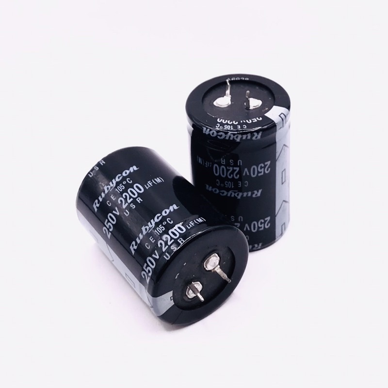 Capacitor 2200UF/250V 105 องศา(Rubycon) คาปาซิเตอร์ | Shopee Thailand