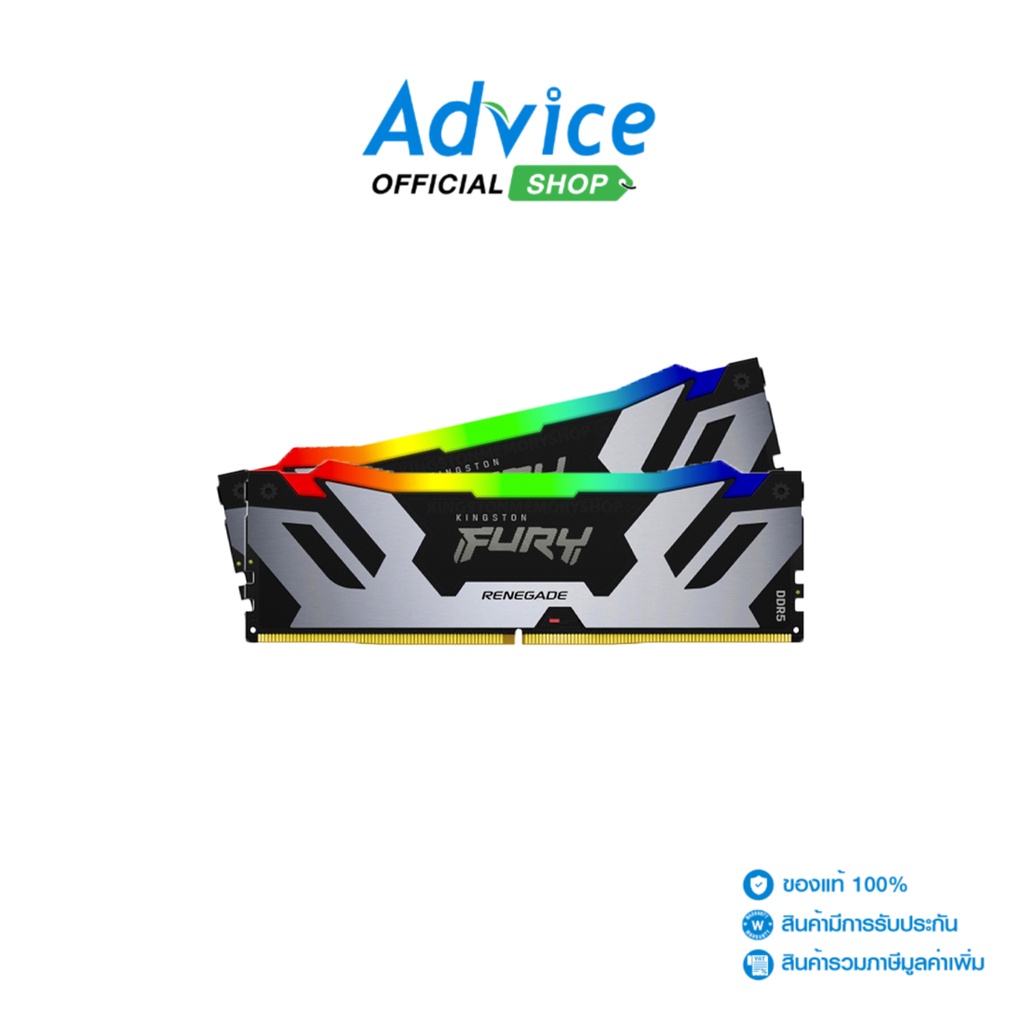 KINGSTON RAM DDR5(6400) 32GB (16GBX2) FURY RENEGADE RGB (KF564C32RSAK2-32) - A0150121 | Shopee ...