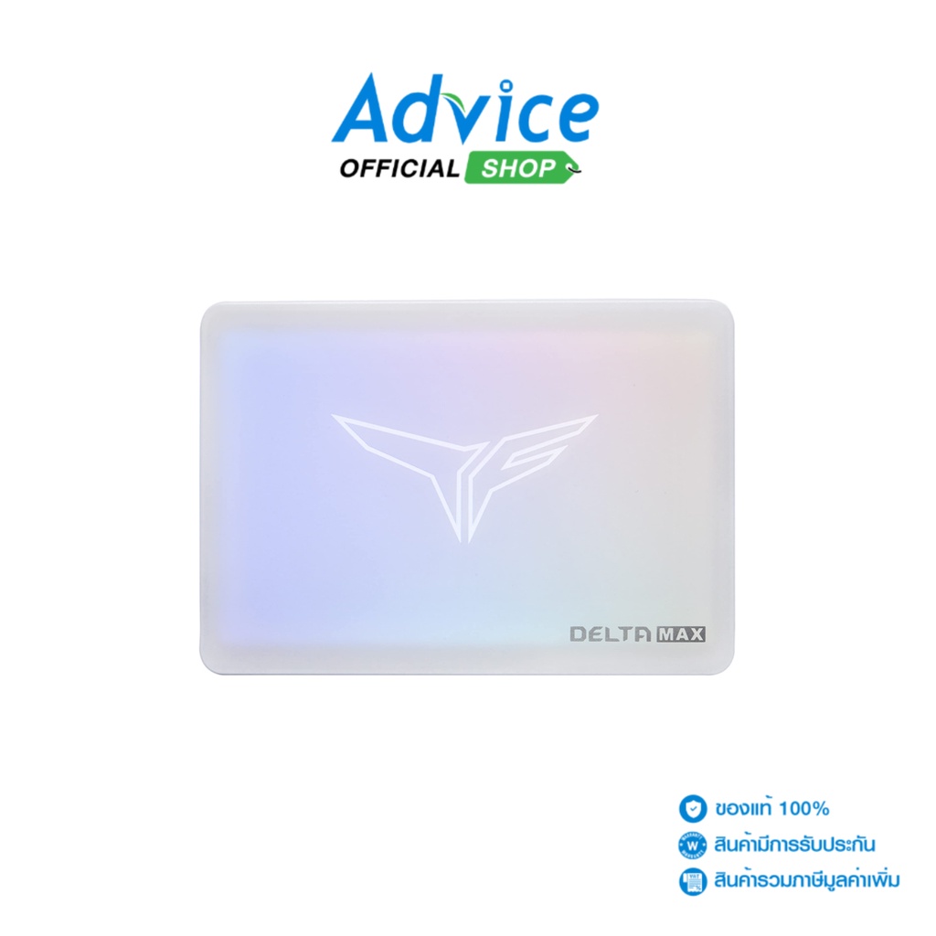 Team SSD 2.5 SATA 1.TB (3Y) T-FORCE DELTA MAX Lite RGB WHITE - A0152693 | Shopee Thailand