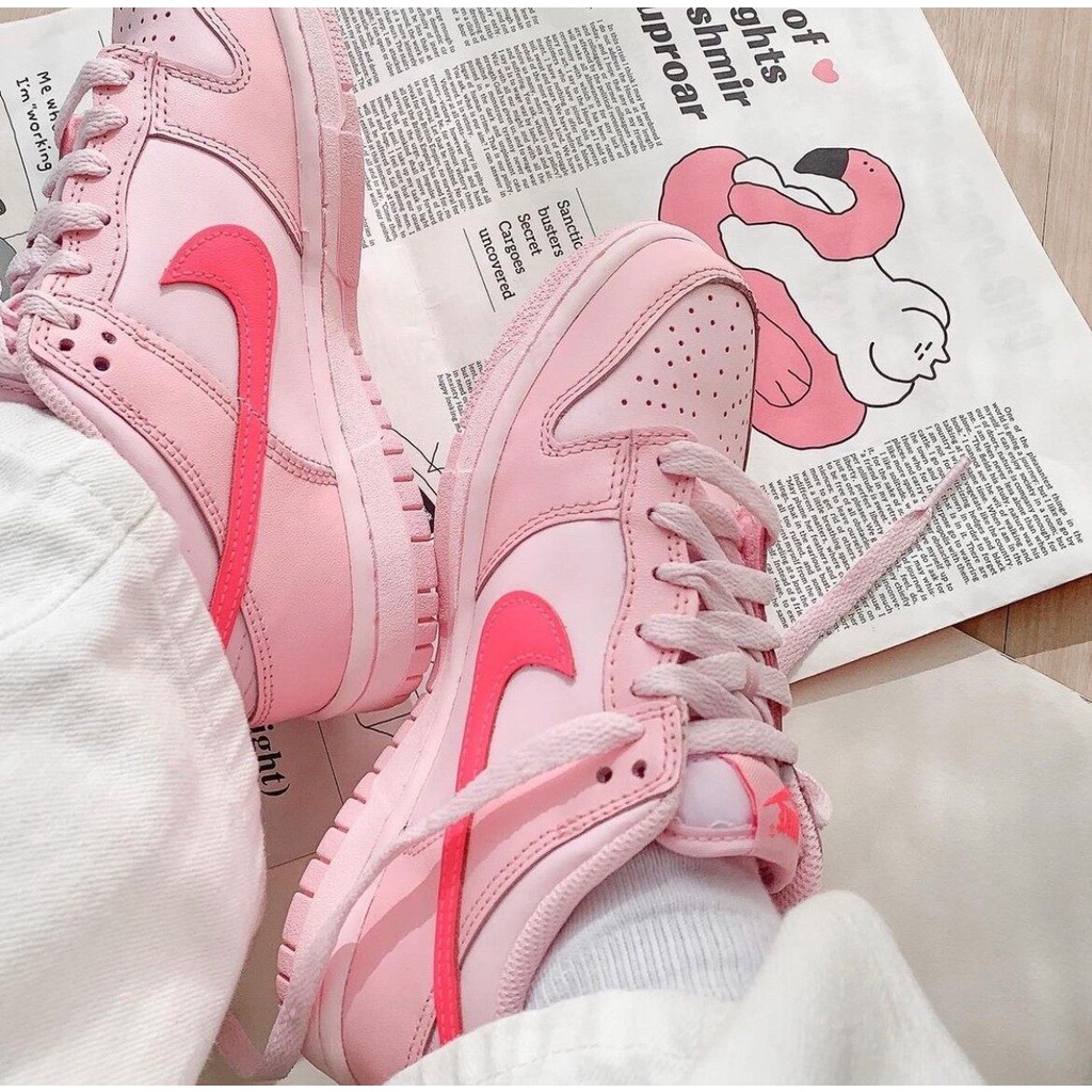 Nike Dunk Low Triple Pink (Barbie) ของแท้ 100% | Shopee Thailand