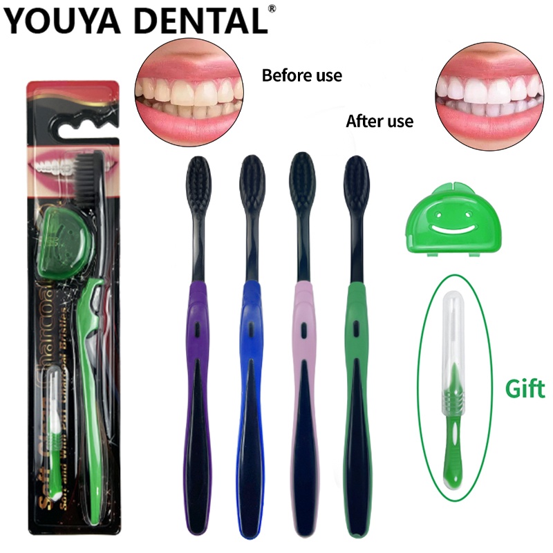 Dentist Orthodontic Toothbrush Brace V Shape With Interdental Floss ...