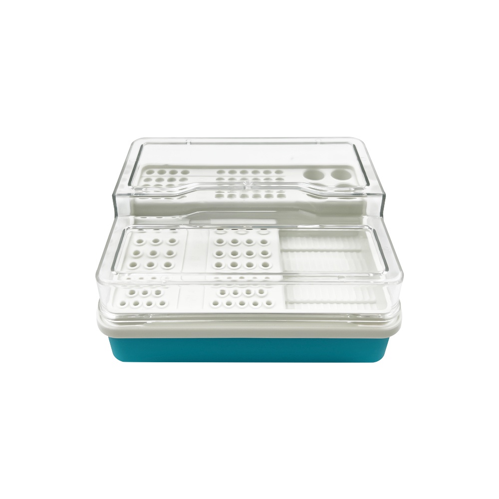 Dentist Park 96 Holes Dental Endo Files Sterilization Box Dental Bur ...