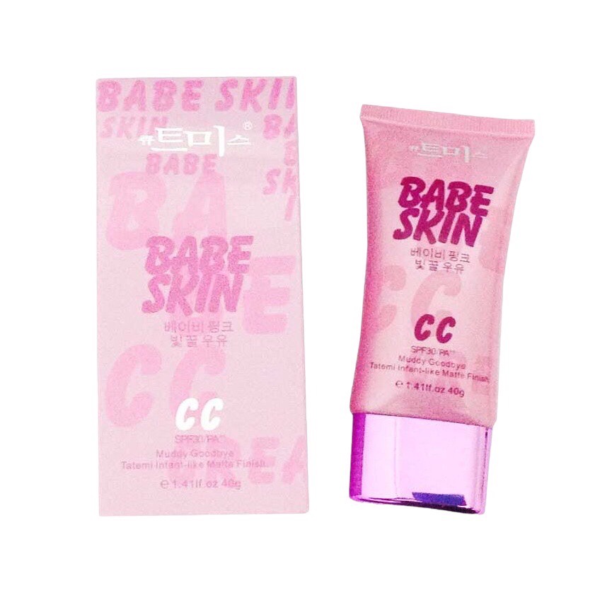 CC Cream SKIN CARE BABE SKIN ซีซี ครีม สีเขียว สีชมพู | Shopee Thailand