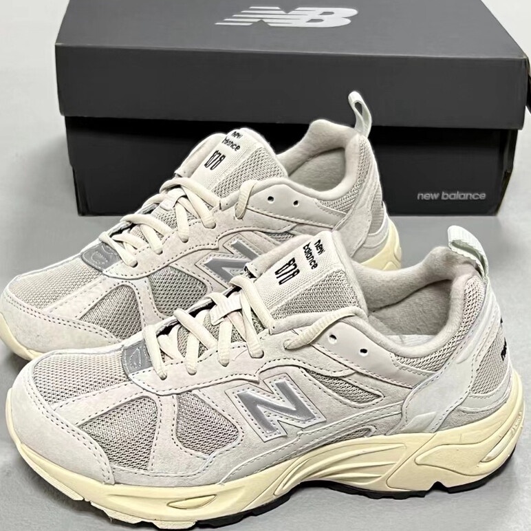 ☸New Balance NB 878 series unisex sneakers light cement grey | Shopee ...