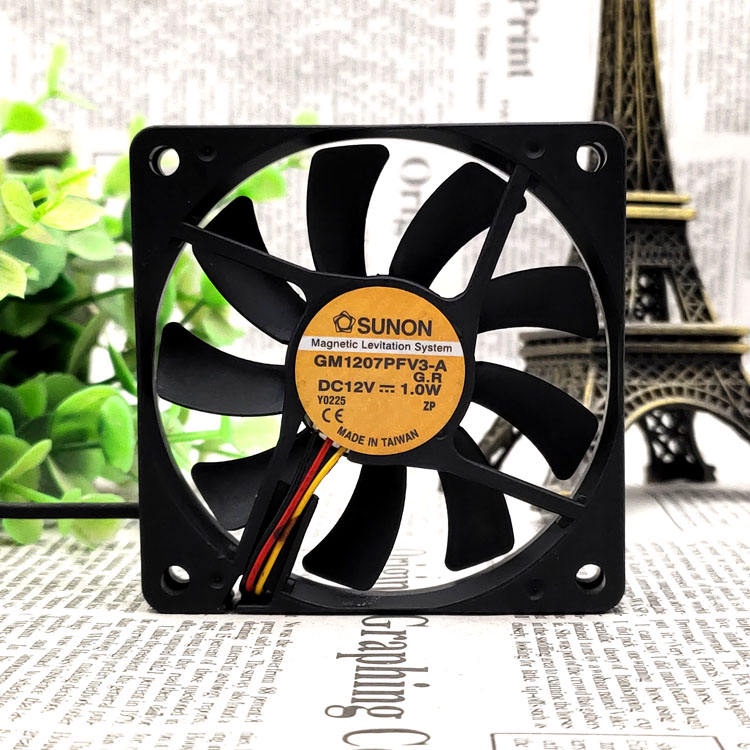 Taijun TAIJUN GM1207PFV3-A พัดลมระบายความร้อน แบบบางพิเศษ 12V 1.0W 7 ...