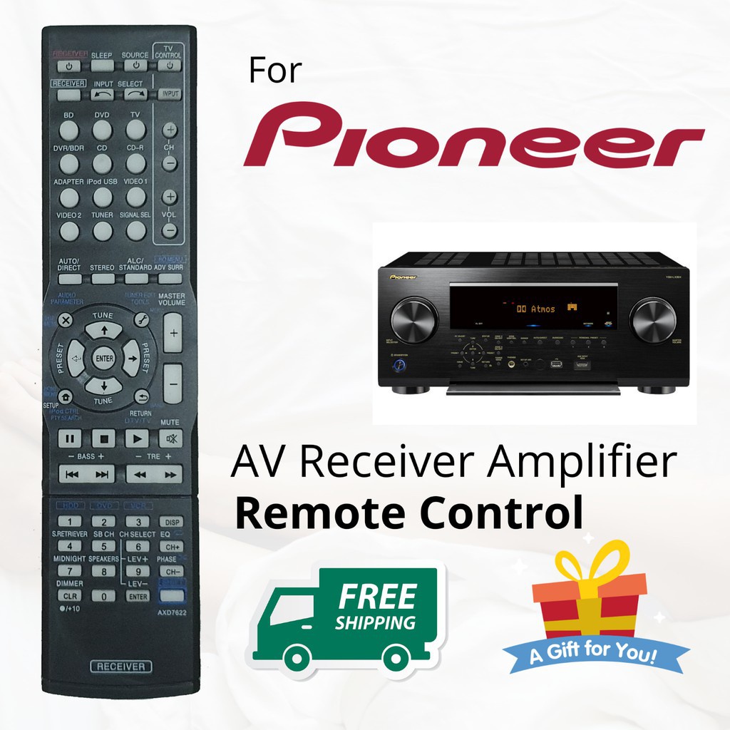 Pioneer AXD7622 AV Receiver เครื่องขยายเสียง universal Remote VSX-518 ...