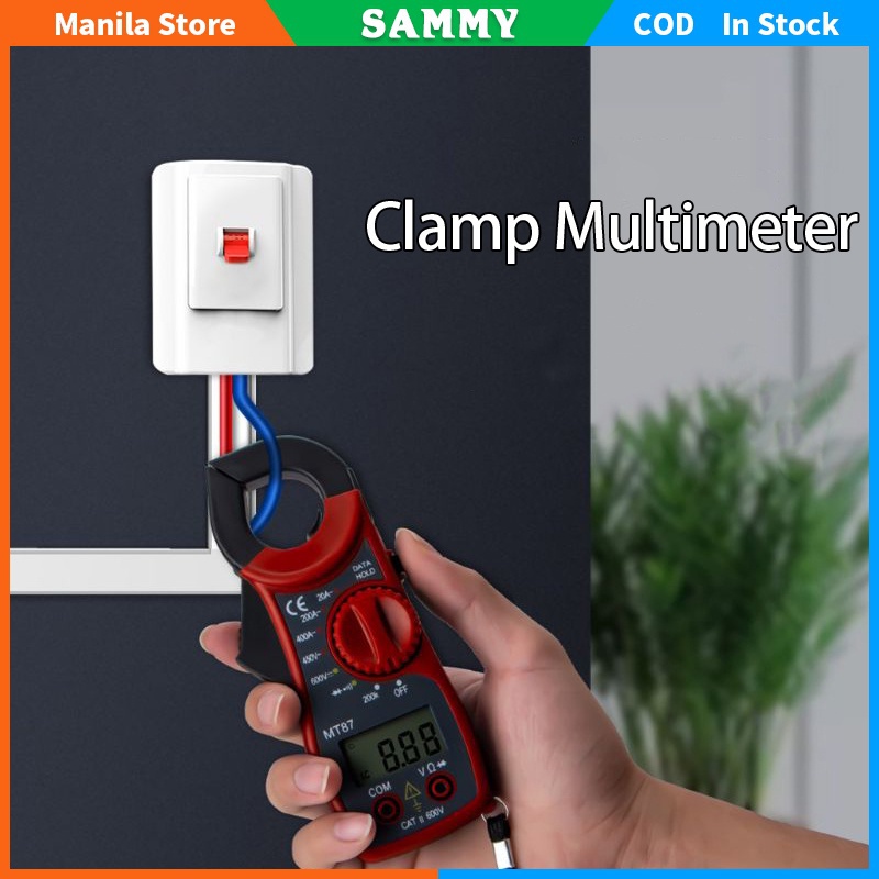 แบบพกพา MT87 LCD Digital Clamp Meter มัลติมิเตอร์วัดแรงดันไฟฟ้า AC/DC ... แบบพกพา MT87 LCD Digital Clamp Meter มัลติมิเตอร์วัดแรงดันไฟฟ้า AC/DC ...