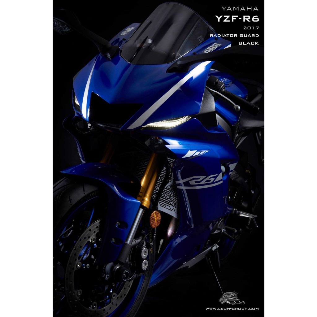 Leon การ์ดหม้อน้ำ รุ่น Originale สำหรับ YAMAHA YZF-R6 BLACK | Shopee ...