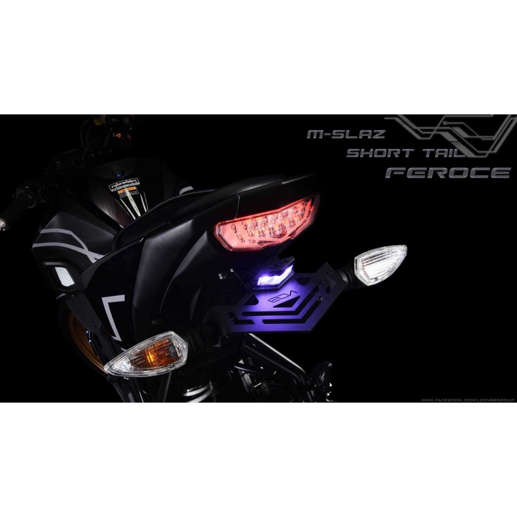 Leon ท้ายสั้น รุ่น Feroce สำหรับ YAMAHA M-SLAZ BLACK | Shopee Thailand