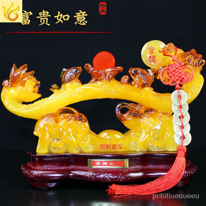 เครื่องประดับ Yu Ruyi ของตกแต่งสไตล์จีนห้องนั่งเล่นตู้ไวน์ของขวัญพิธี ...