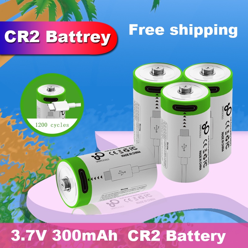 CR2 3.7V 300Mah แบตเตอรี่ลิเธียมแบบชาร์จไฟได้เหมาะสำหรับการรักษาความปลอดภัย GPS อุปกรณ์ทางการ ...