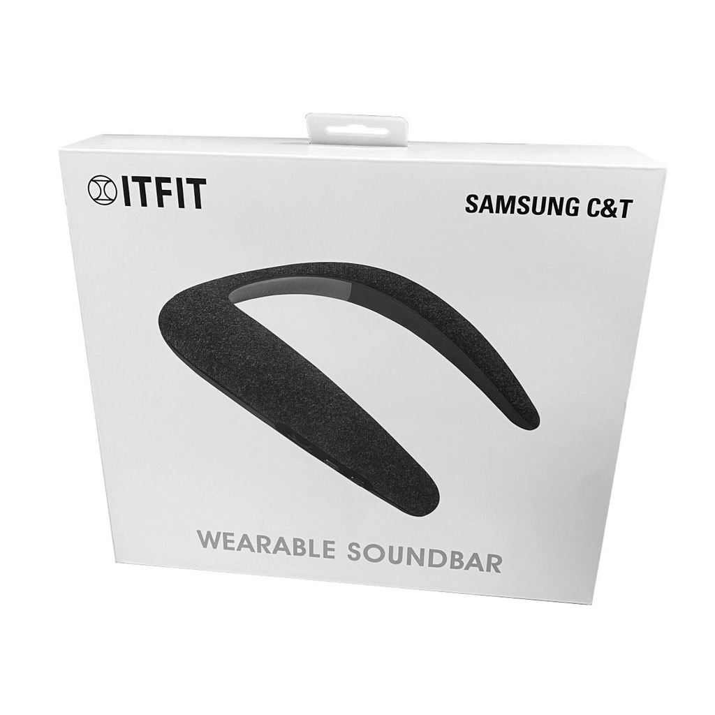 Samsung ITFIT Wearable Soundbar - Bluetooth Neckband Speaker (Gray ...