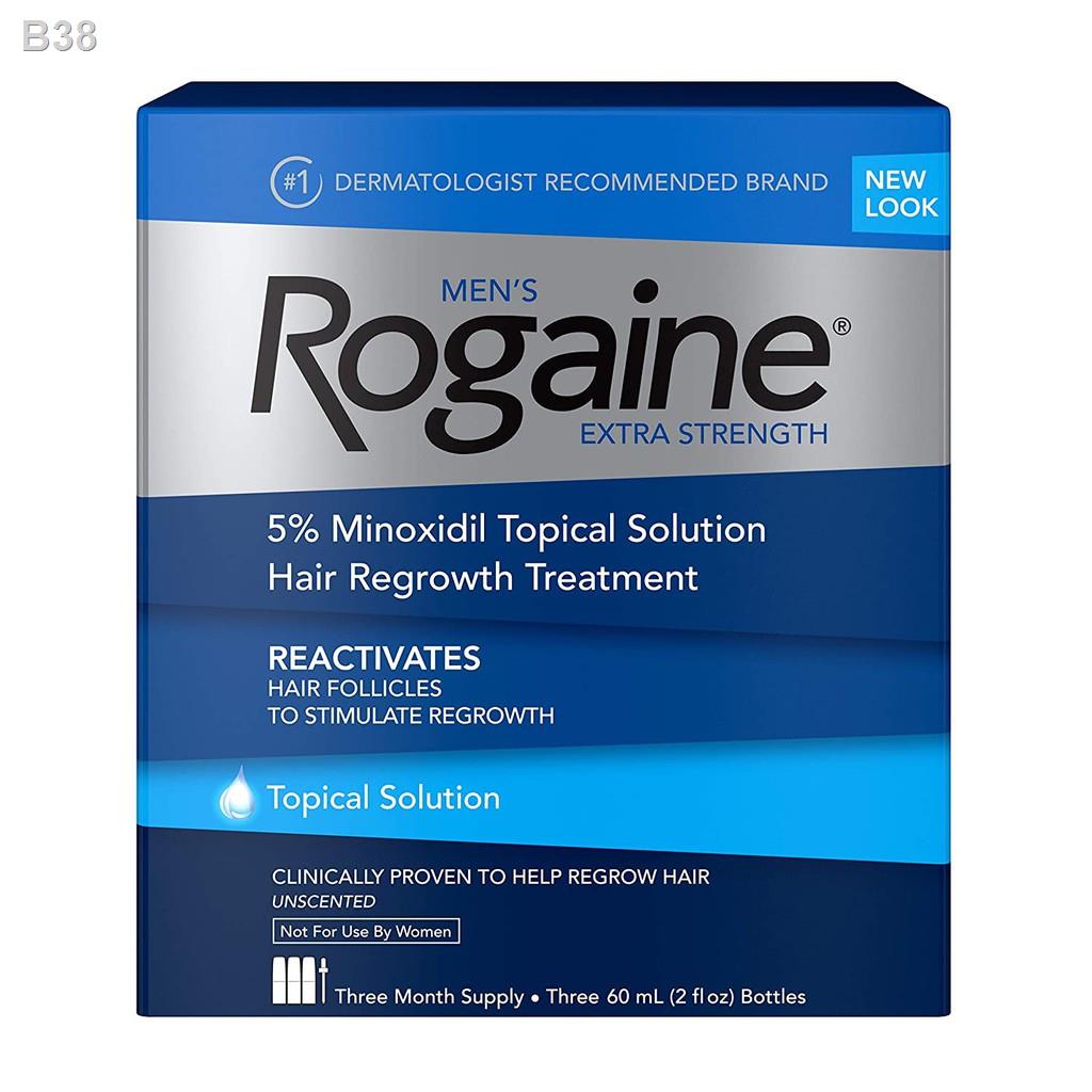 Rogaine Extra Strength Solution 5% สูตรน้ำ [3 ขวด] ของแท้ ราคาถูกที่สุด ...