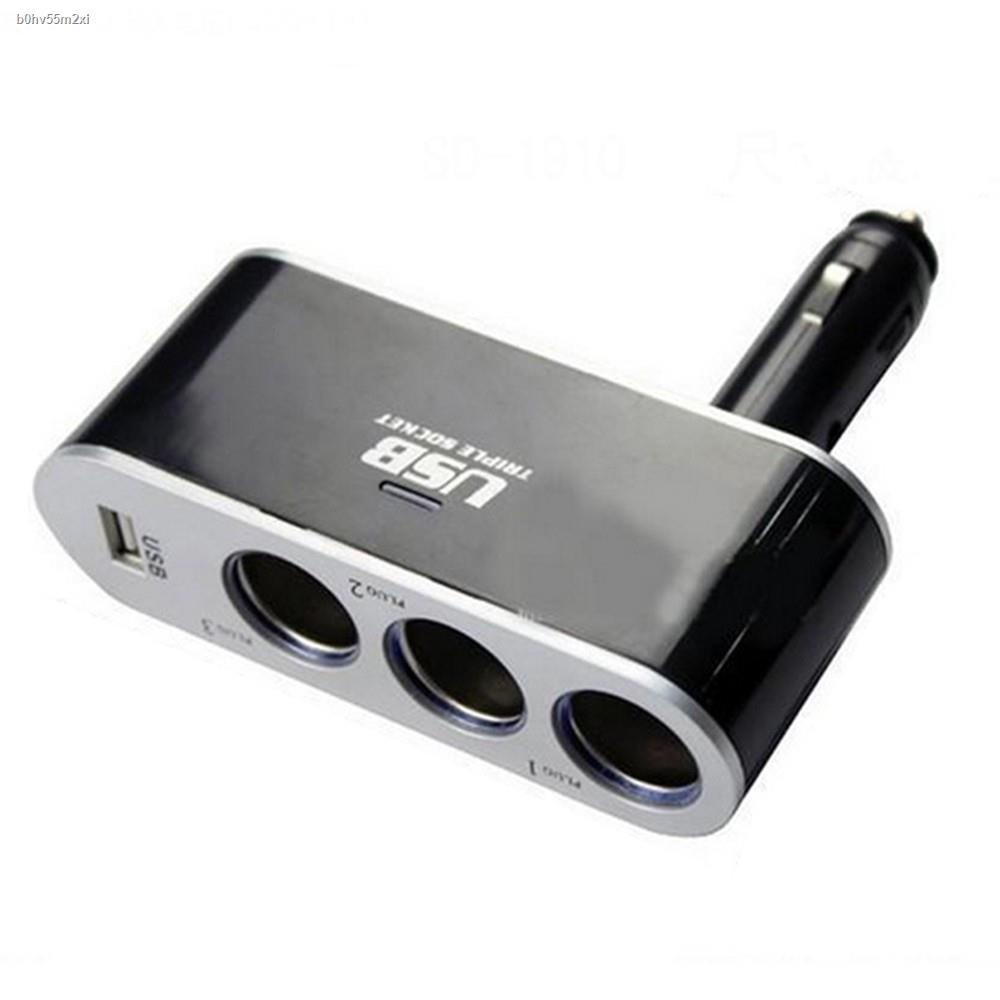 3 WAY รถไฟแช็ก SOCKET Splitter Dual CHARGING Power Charger ADAPTER ...