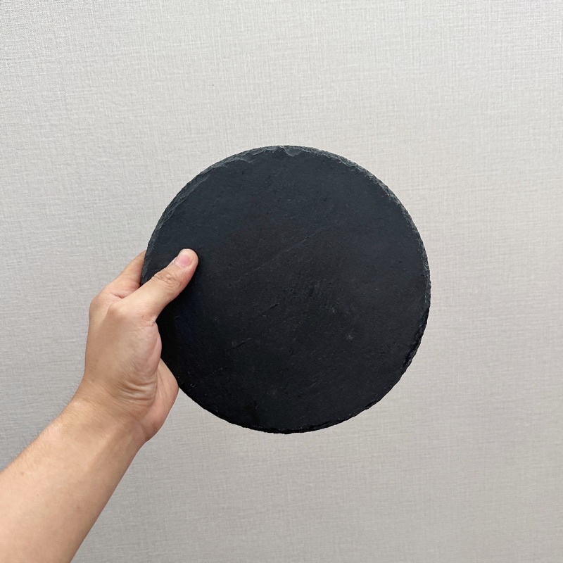 จานหิน [ขนาดเล็ก] Natural Stone Plate ถาดอาหารเต่าบก จานซูซิ จานสเต็ก ...
