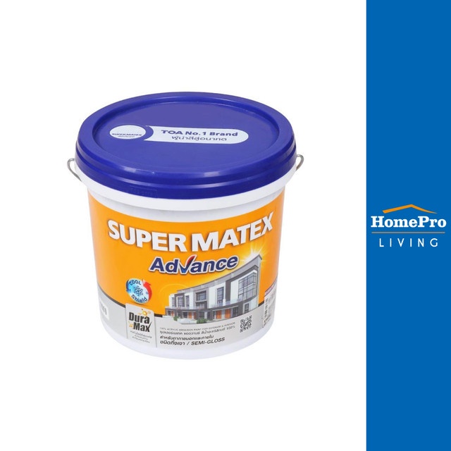 HomePro สีน้ำทาภายนอก SUPERMATEX BASE A กึ่งเงา 2.5GL แบรนด์ TOA ...