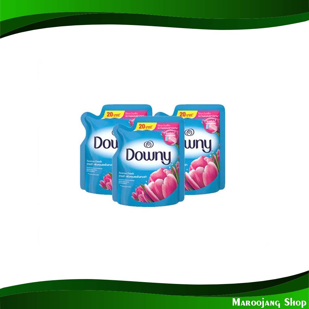 น้ำยาปรับผ้านุ่ม สูตรเข้มข้น ดาวน์นี่ ซันไรซ์เฟรช 120 มล. (แพ็ค3ถุง ...