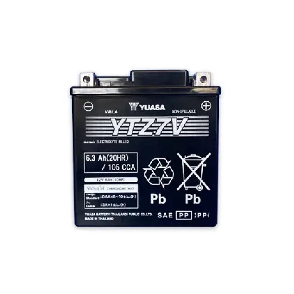 YUASA BATTERY ส่งฟรี! แบตเตอรี่มอเตอร์ไซค์ YUASA YTZ7V | Shopee Thailand